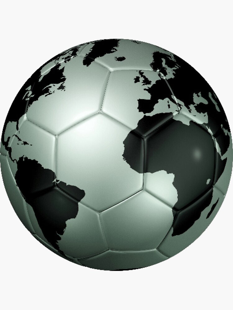 "Soccer Ball World Map" Sticker for Sale by Domsys | Redbubble