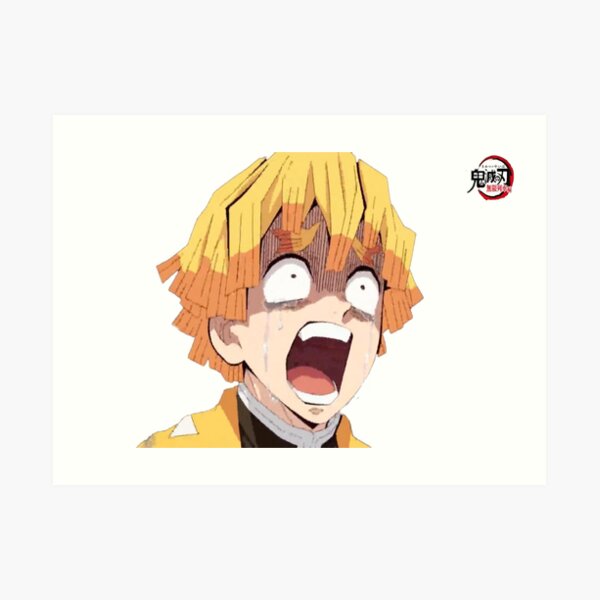 "Zenitsu panic // Demon Slayer" Art Print for Sale by my-anime-story ...
