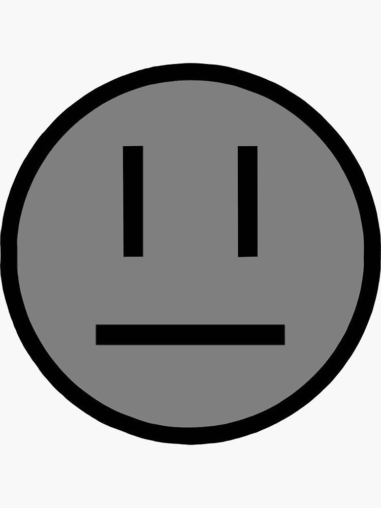 "Blank Face" Sticker for Sale by ShirtStuffCo | Redbubble