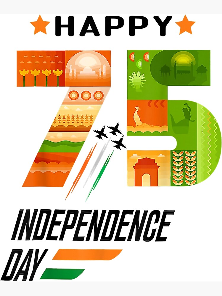 "India 75th Independence Day India Independence Day Indian " Art Print ...