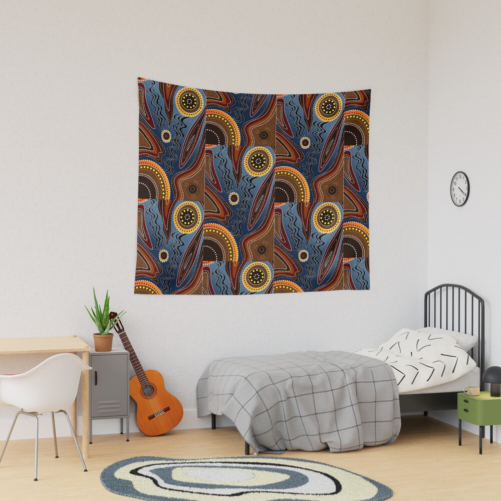 "Indigenous Aboriginal Custom Artwork - Darug" Art Print for Sale by ...