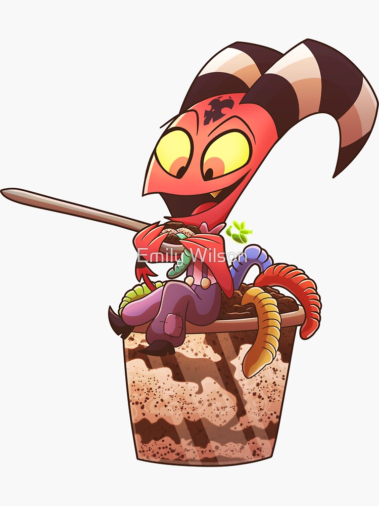 "Kid Blitzo - Gummy Worm Horse Pudding" Sticker for Sale by ...
