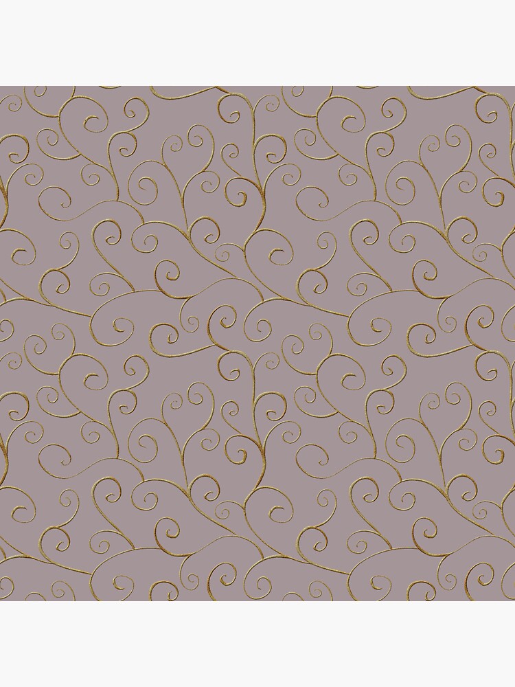 "Luxury Gold Filigree Floral Vine Pattern - Baroque Patterns" Sticker ...