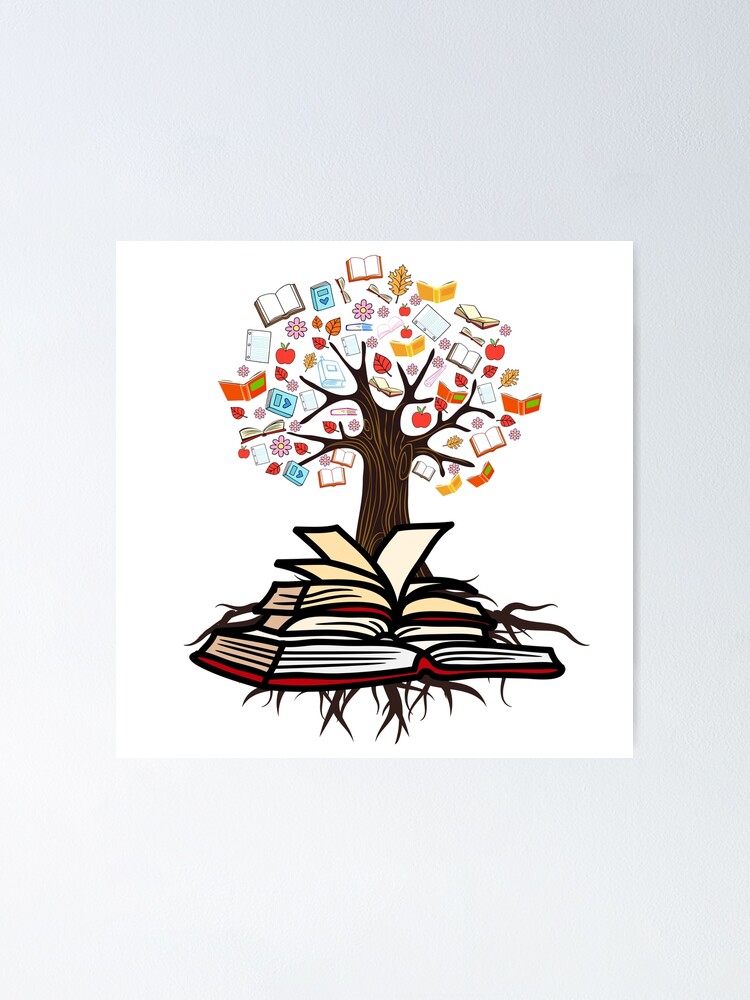 "Tree Growing From Book" Poster for Sale by Light79 | Redbubble