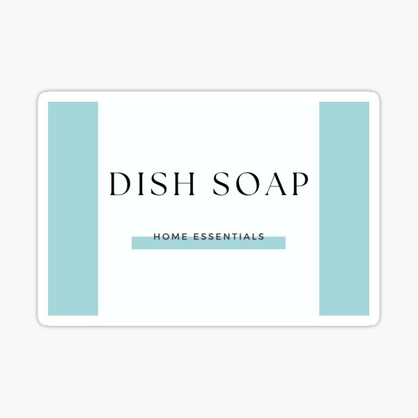 "Colorful Dish Soap Label" Sticker for Sale by maddiefrancis | Redbubble