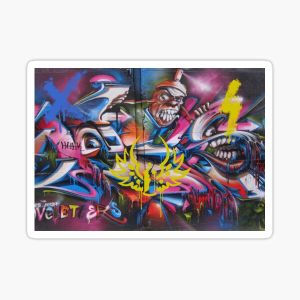 "street art" Sticker for Sale by Soofingscapes | Redbubble