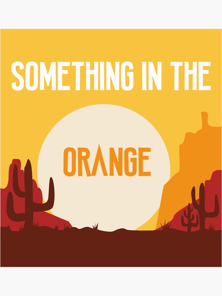 "Zach Bryan Something In The Orange " Sticker for Sale by JALWDesignss | Redbubble