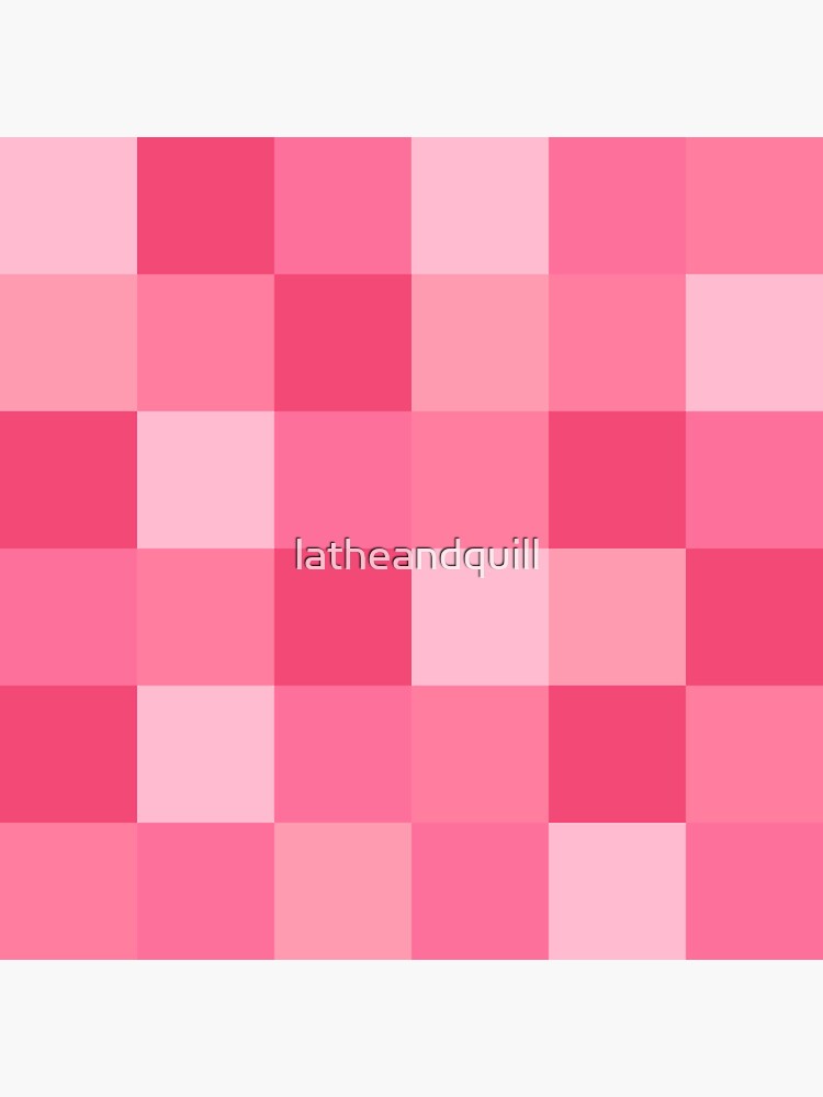 "Pink Pixels" Sticker for Sale by latheandquill | Redbubble