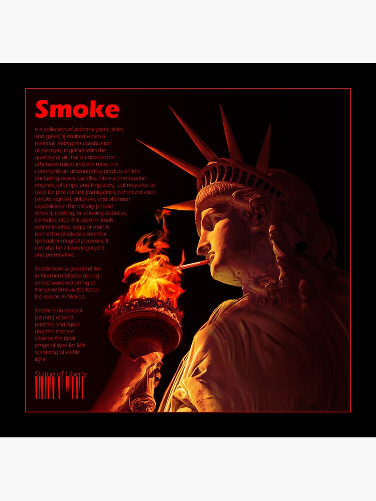 "Smoke ( Statue of Liberty )" Poster for Sale by AK-Designer99 | Redbubble