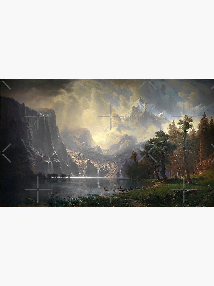 "Among the Sierra Nevada by Albert Bierstadt" Art Print for Sale by ...