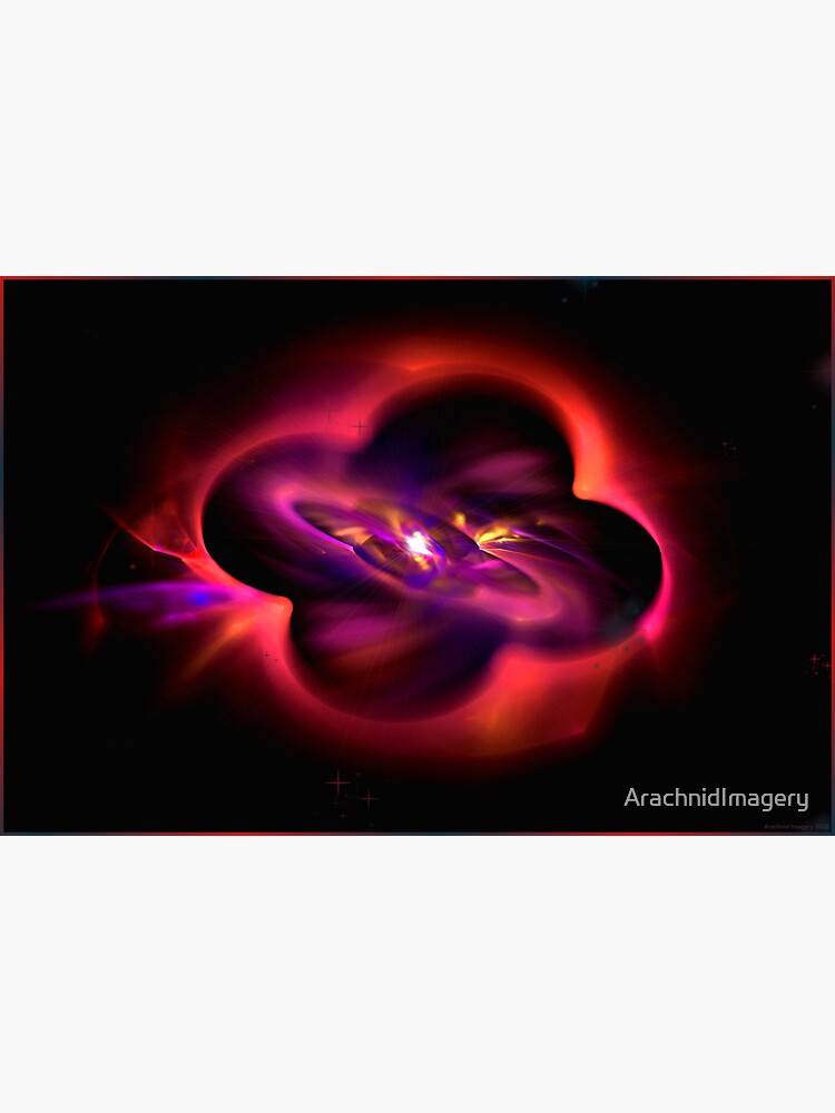 "Poppy Nebula" Sticker for Sale by ArachnidImagery | Redbubble