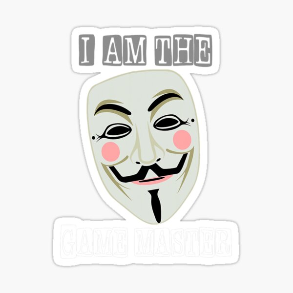 Anonymous Mask Project Zorgo Game Master Sticker For Sale By