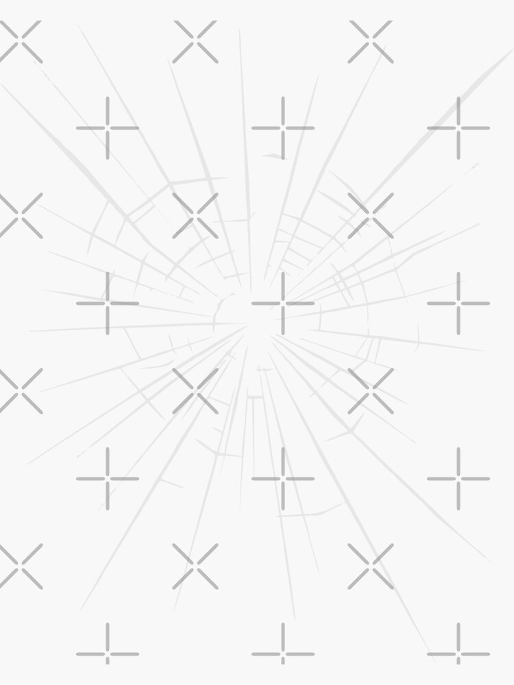 "Fake cracked screen" Sticker for Sale by LaughingProf | Redbubble