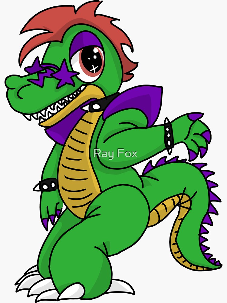 "Monty Gator" Sticker for Sale by glitch-fox | Redbubble