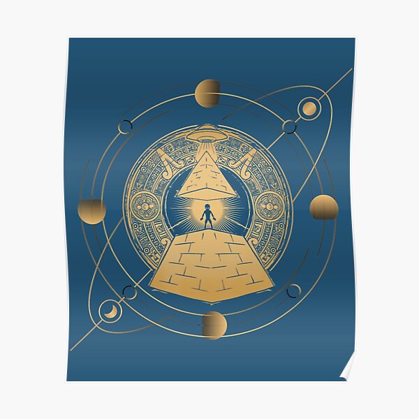 "Egyptian Pyramid Astrology Egypt Sacred Geometry" Poster for Sale by ...