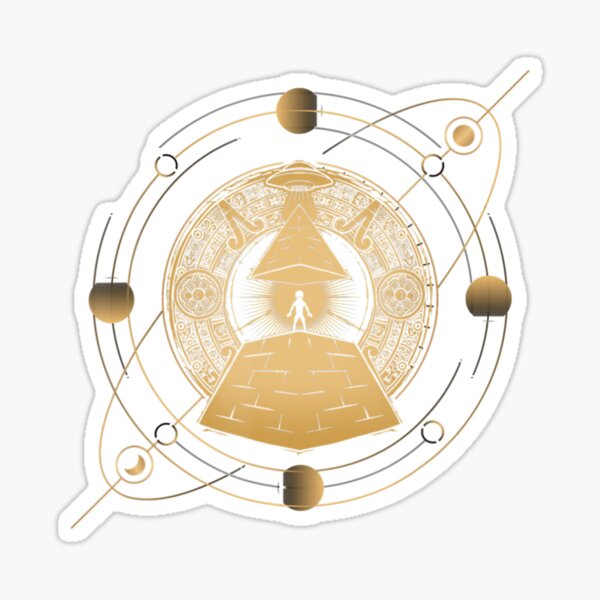 "Egyptian Pyramid Astrology Egypt Sacred Geometry" Sticker for Sale by ...