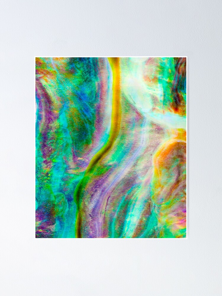 "Abstract Paua Abalone Shell Texture Pattern, Polished Paua Abalone ...