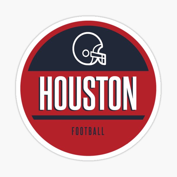 "Houston retro football" Sticker for Sale by CadeShea | Redbubble