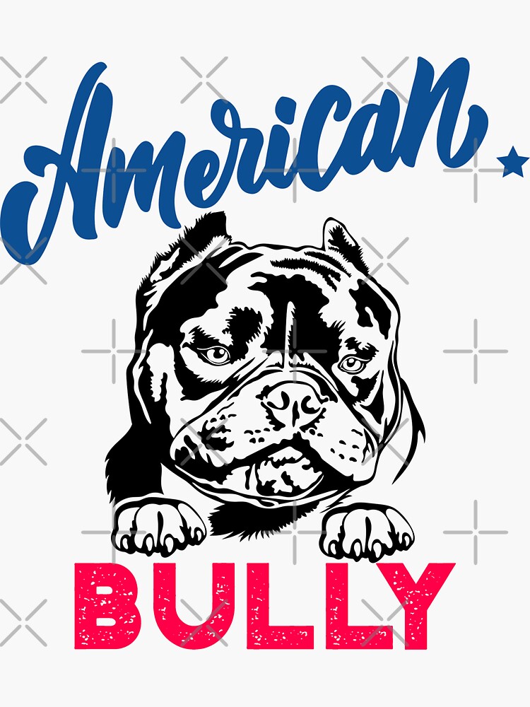 "American Bully Xl Dog puppy" Sticker for Sale by aliviralmoon | Redbubble