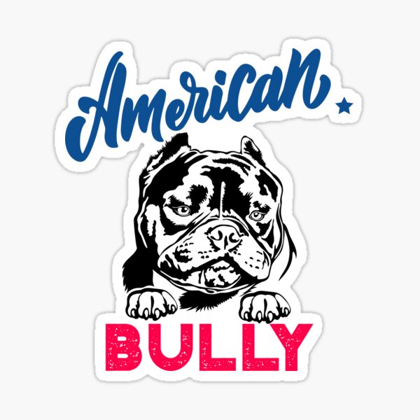 "American Bully Xl Dog puppy" Sticker for Sale by aliviralmoon | Redbubble