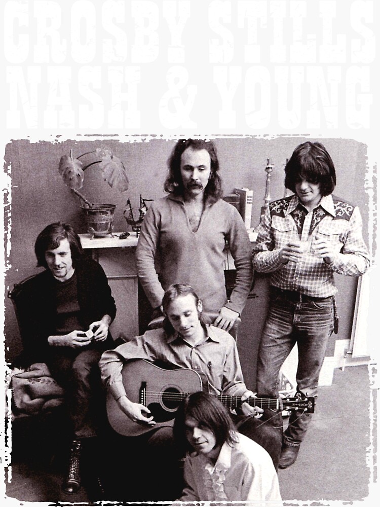 "Crosby Stills Nash Young" Sticker for Sale by CharlesKuvalis | Redbubble