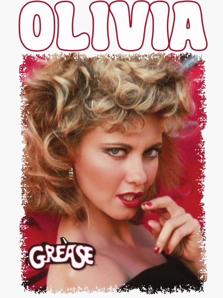 "RIP Olivia Newton-John" Sticker for Sale by MiriamBrayan | Redbubble