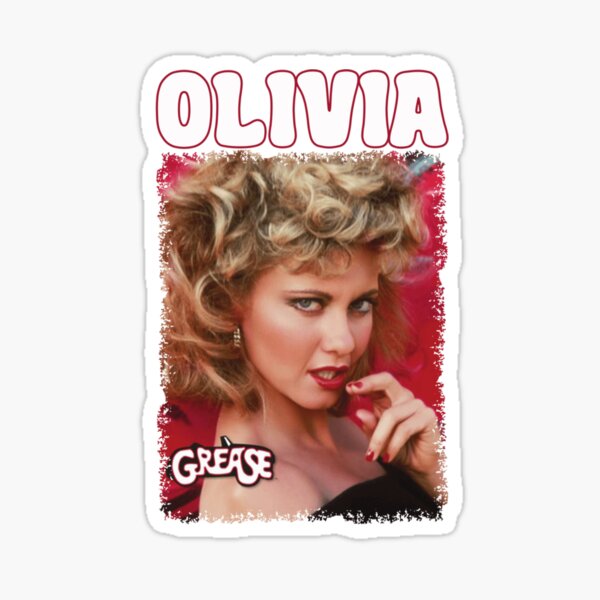 "RIP Olivia Newton-John" Sticker for Sale by MiriamBrayan | Redbubble