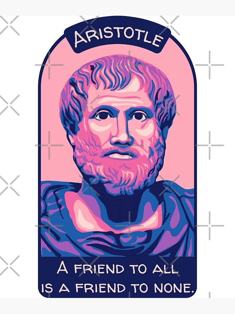 "Aristotle Portrait and Quote" Poster for Sale by unhingedheather ...