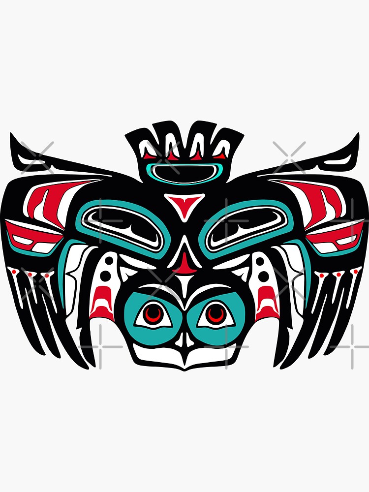 "Haida Tlingit Native" Sticker for Sale by Camgrounden | Redbubble
