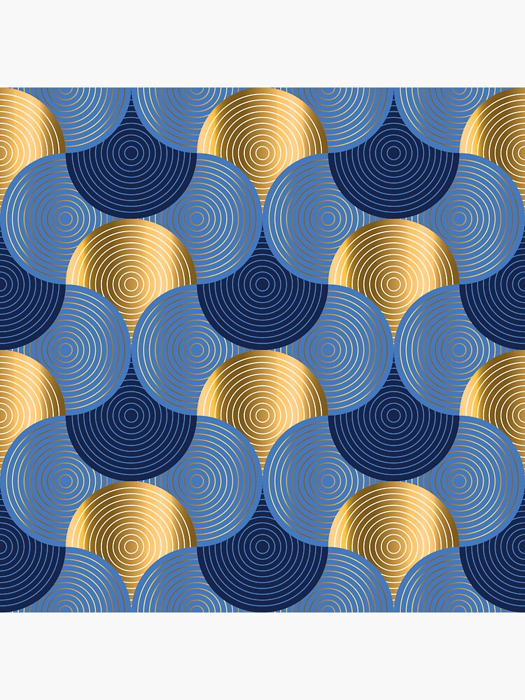 "Luxury Interlaced Circle Waves" Sticker for Sale by Ade-Mercury ...