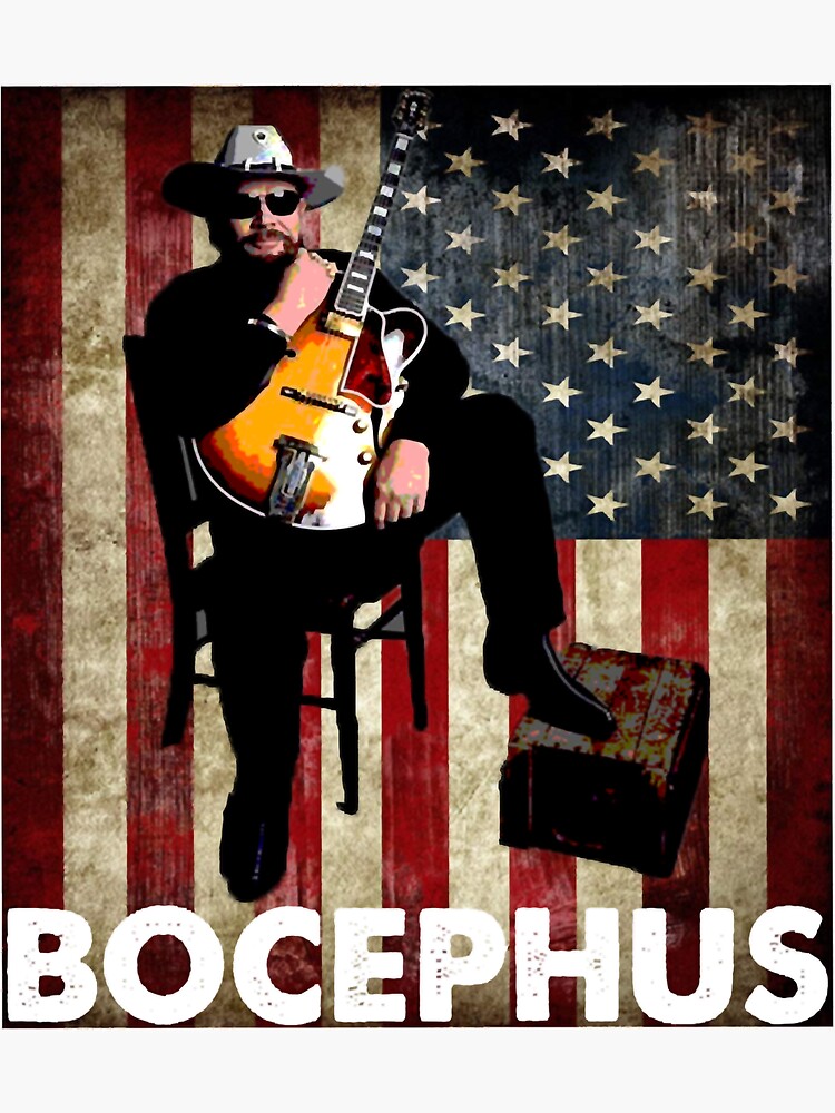 "Bocephus Hank Williams" Sticker for Sale by clotildepe4 | Redbubble