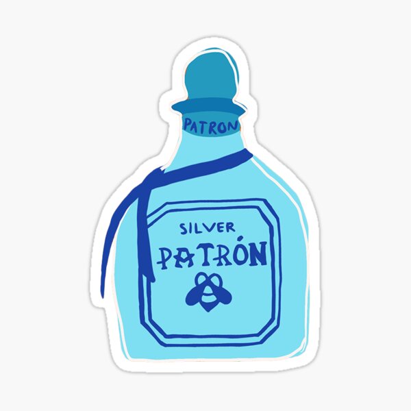 "Patron bottle" Sticker for Sale by juliana laporta | Redbubble