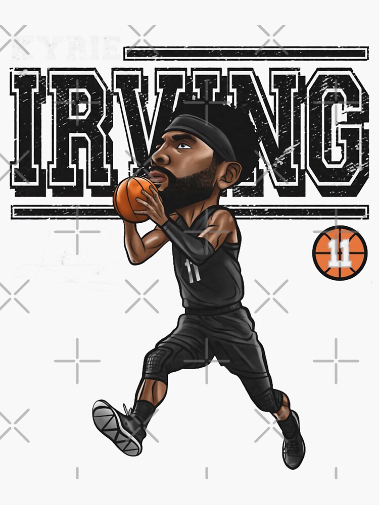 "Kyrie Irving Cartoon" Sticker for Sale by richardreesep | Redbubble