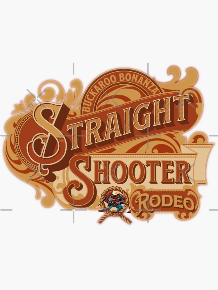 "Buckaroo Bonanza - Steer Wrestler Design" Sticker for Sale by ...