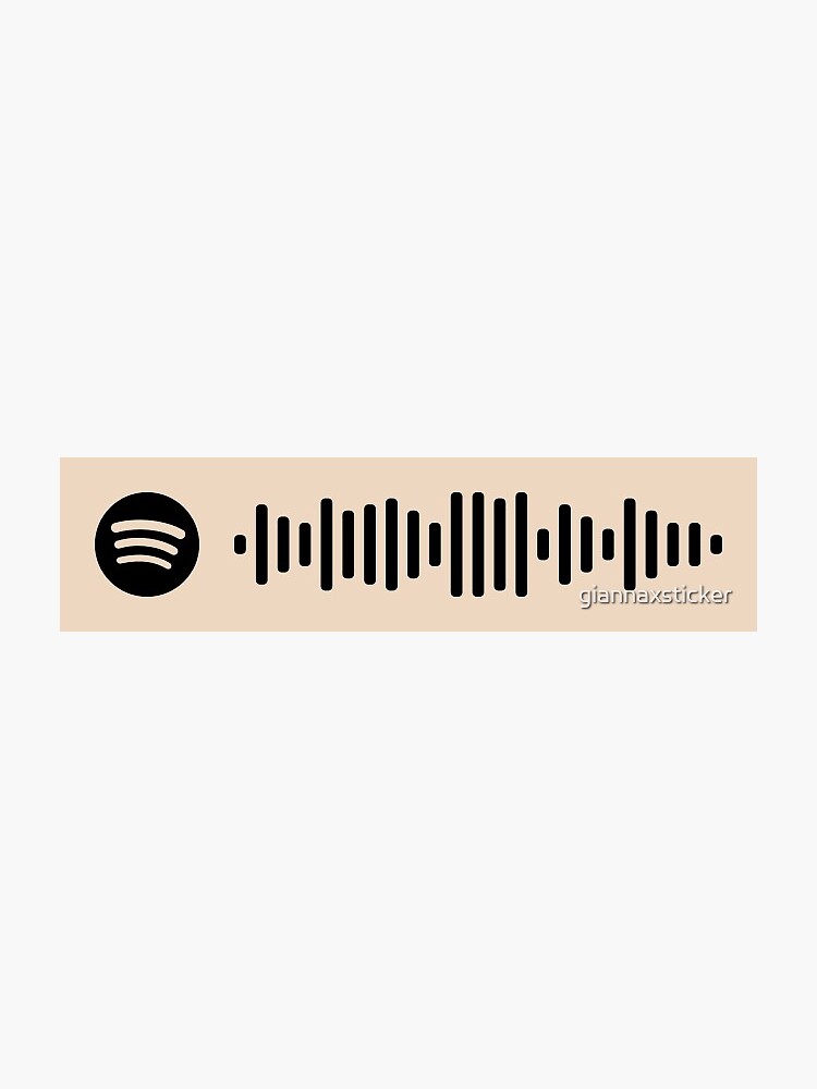 "Wolves by One Direction Spotify Code" Sticker for Sale by ...