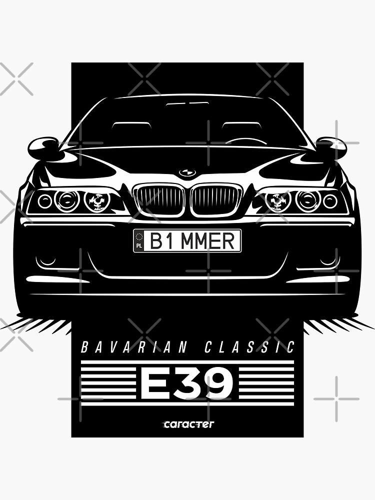 "Bavarian Classic E39" Sticker for Sale by GoinWide | Redbubble