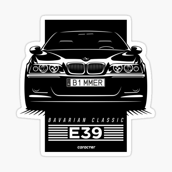 "Bavarian Classic E39" Sticker for Sale by GoinWide | Redbubble