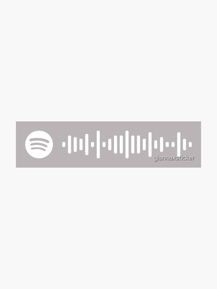 "my tears ricochet by Taylor Swift Spotify Code" Sticker for Sale by ...