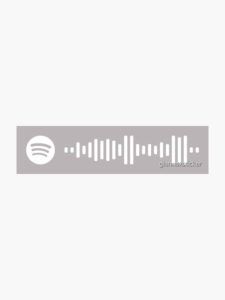 "seven by Taylor Swift Spotify Code" Sticker for Sale by giannaxsticker ...