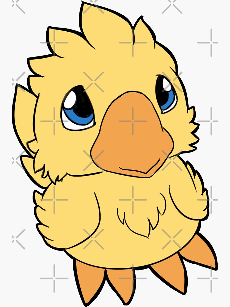 "Chocobo Chick ~ Light Yellow" Sticker by Lianda | Redbubble