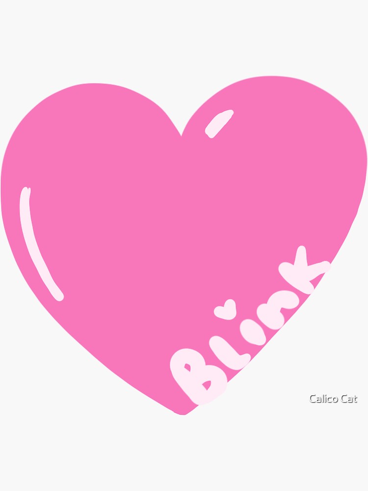 "Blackpink Blink kpop cute heart " Sticker for Sale by BluecatStudio ...