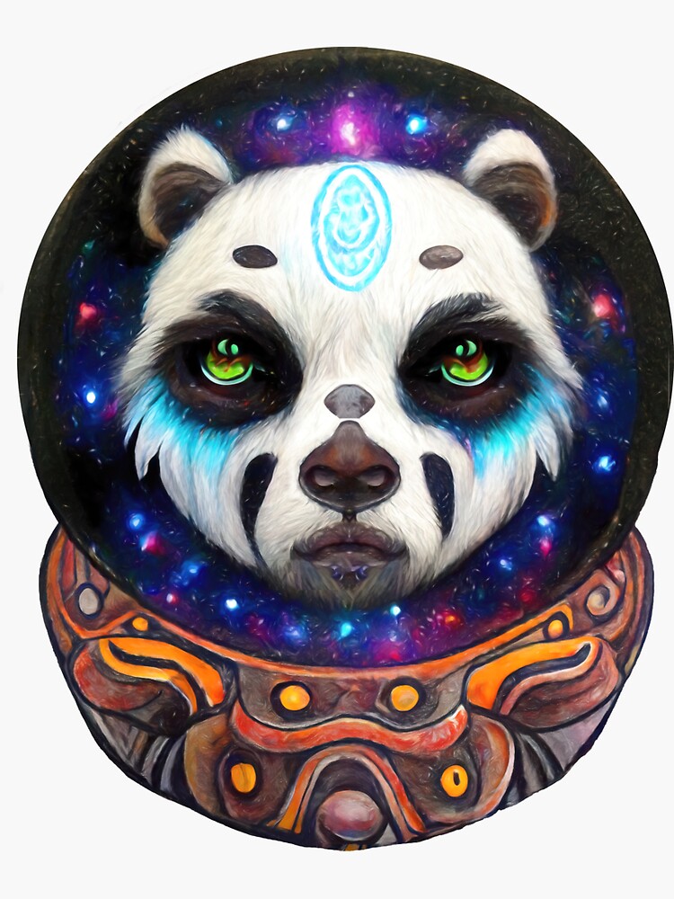 "Space Panda" Sticker for Sale by sometimesbirds | Redbubble
