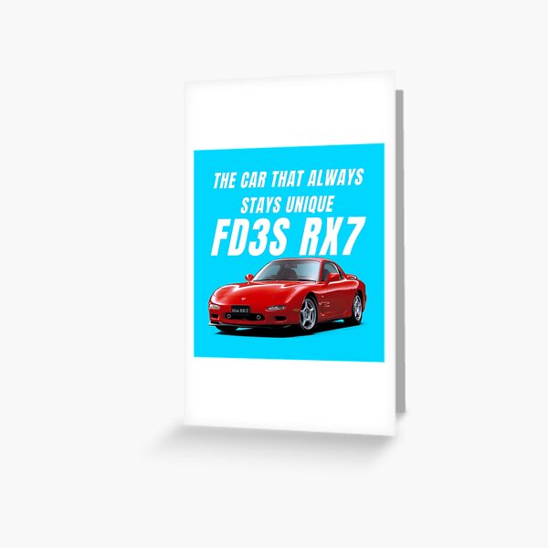 "FD3S RX7" Greeting Card for Sale by MOTOSHIFT | Redbubble