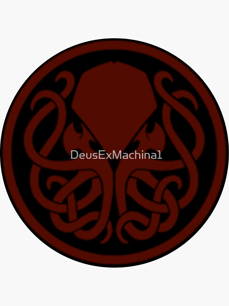 "Cthulhu Sign " Sticker for Sale by DeusExMachina1 | Redbubble