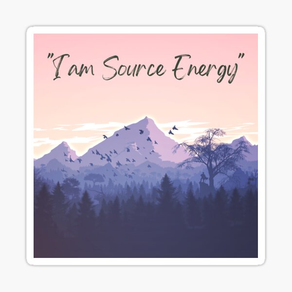 "I am source energy" Sticker for Sale by Dankio | Redbubble