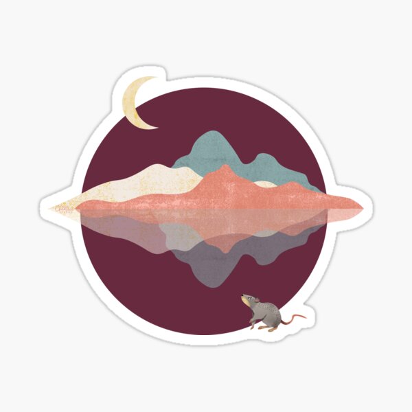 "Adventure time with a curious little rat." Sticker for Sale by ...