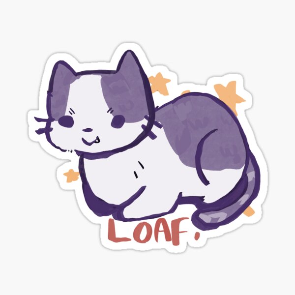 "Cat Loaf" Sticker for Sale by Denkniis | Redbubble