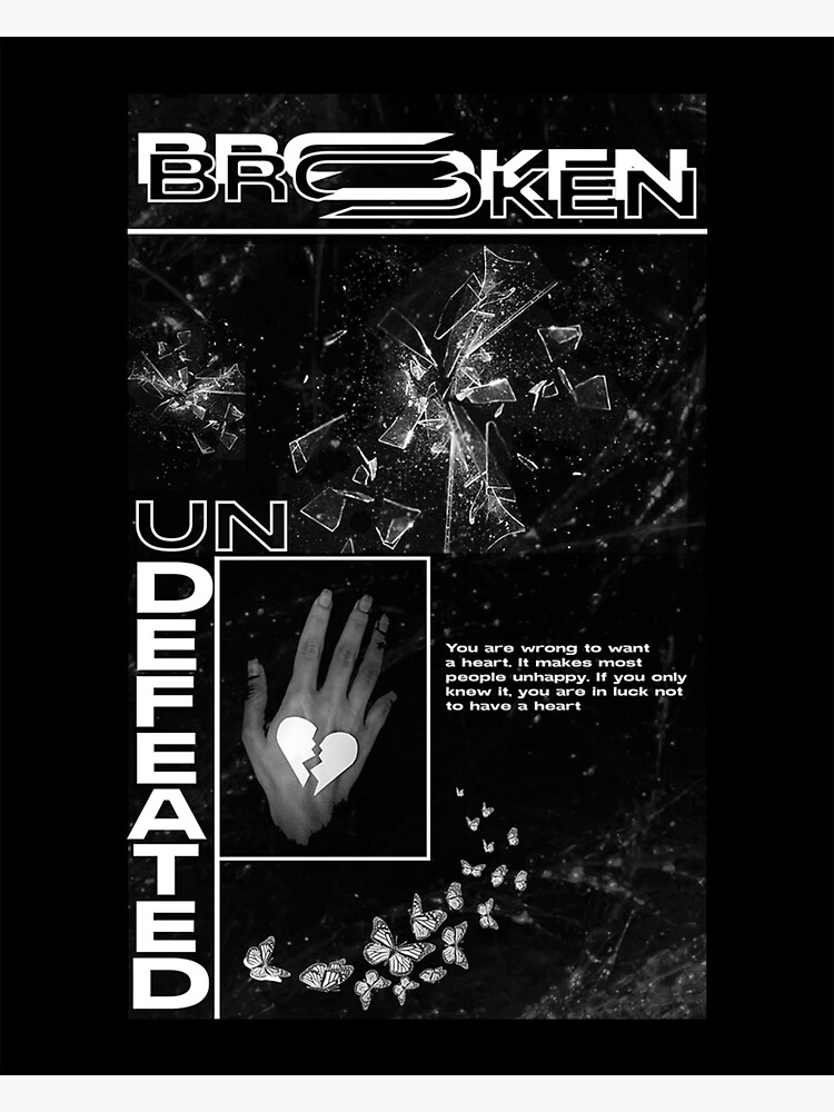 "Broken" Sticker for Sale by hypeposters | Redbubble