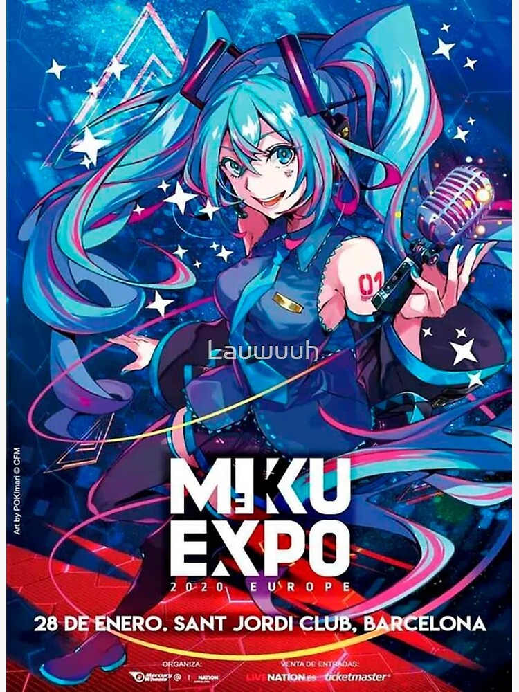 "Miku Expo 2020 Barcelona" Poster by Lauwuuh | Redbubble