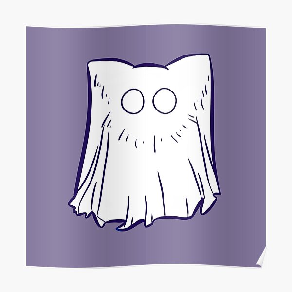 "Scary Ghost cat " Poster for Sale by Underscore303 | Redbubble